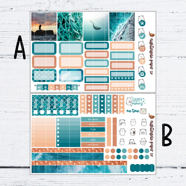 Mermaid Hobonichi Cousin Kit – Nightingale Paper Co