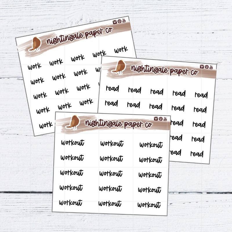 Mini Script Sheet – Nightingale Paper Co